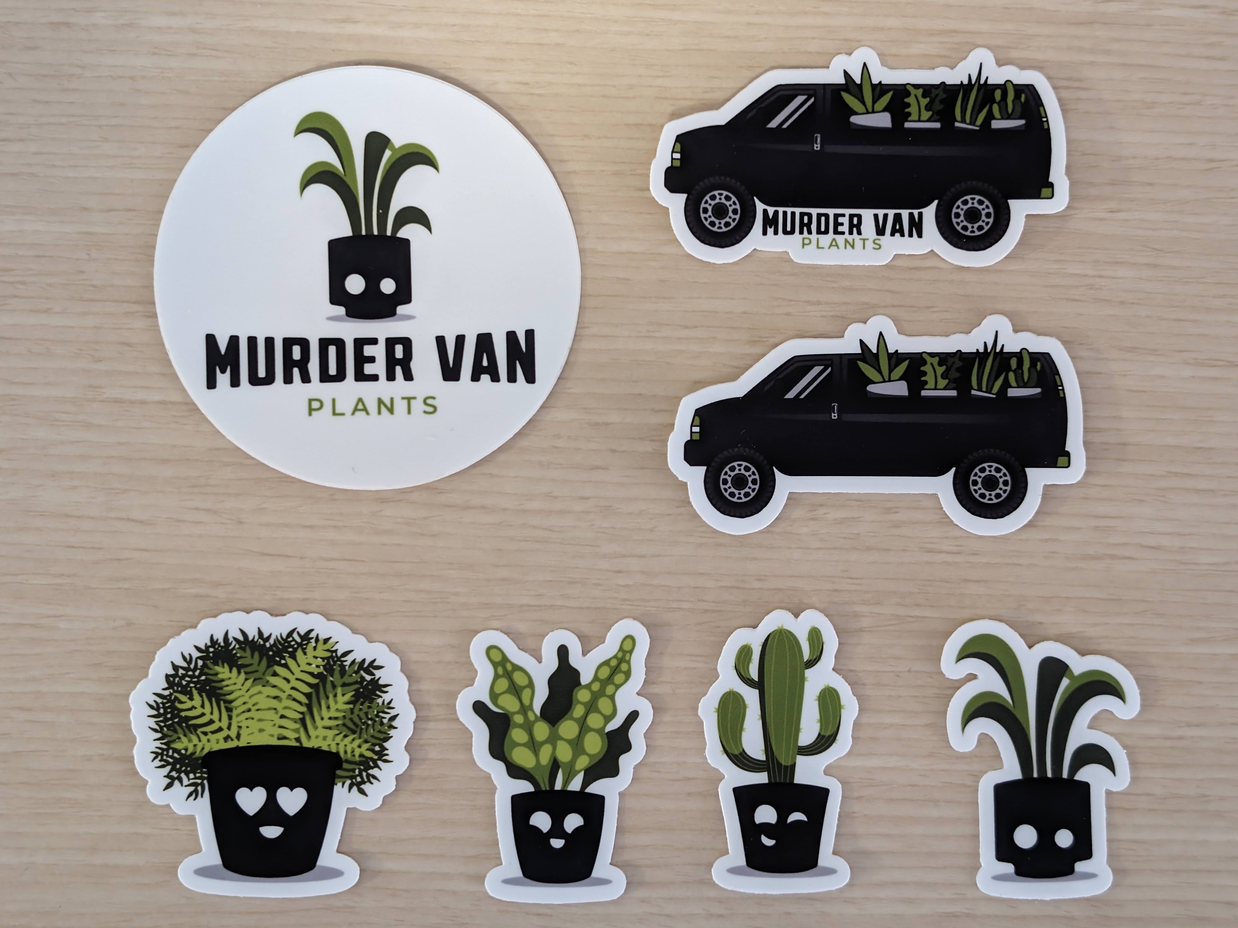 Sticker Pack #1 – Murder Van Plants